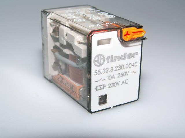 Relé 2P cívka 230V AC/10A 250V typ 55.32.8.230.0040 Finder | E-shop Elektroodbyt Teplice